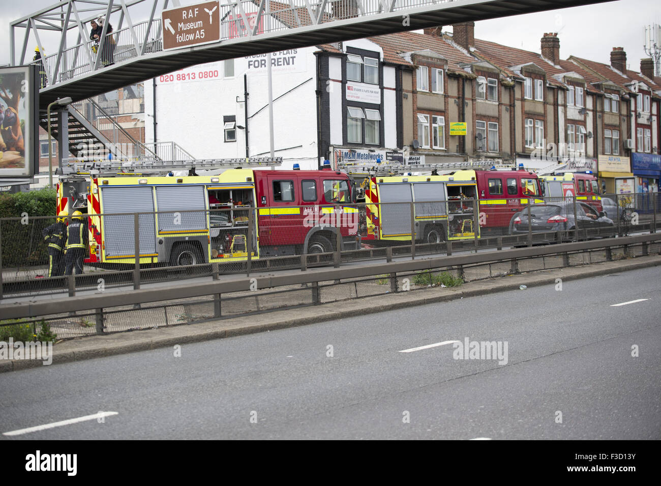 Brent reservoir fire brings North Circular to near stand still whilst ...
