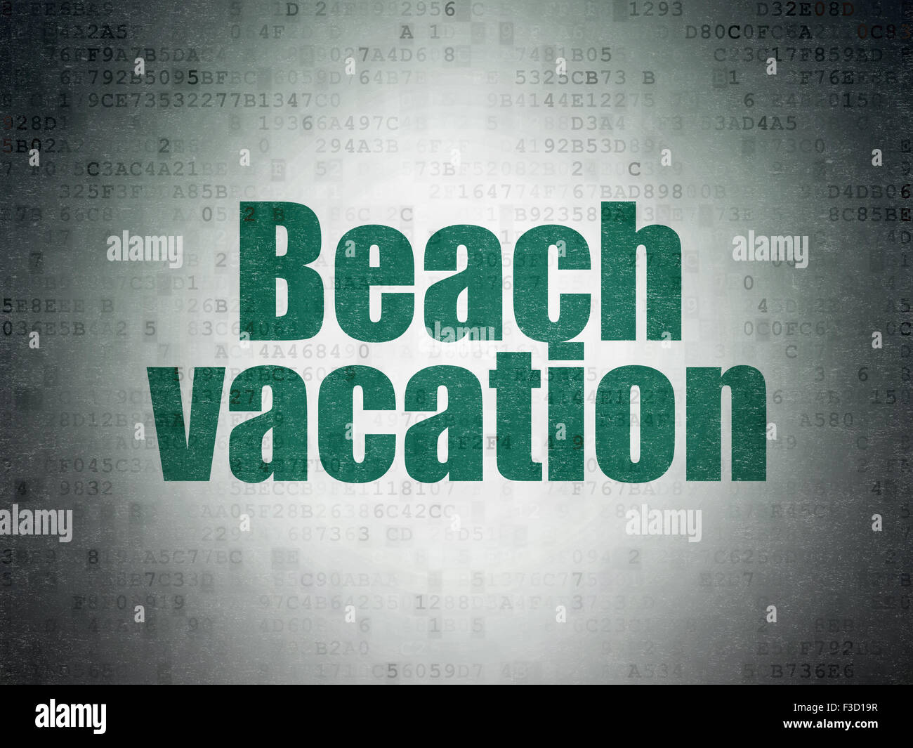 Travel concept: Painted green word Beach Vacation on Digital Paper ...
