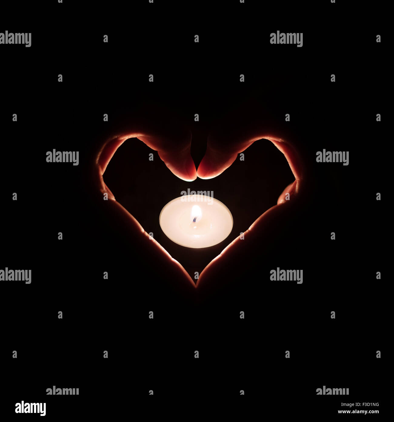hand and candle Stock Photo - Alamy