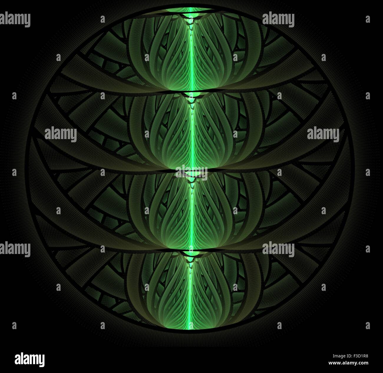 Abstract fractal round element Stock Photo - Alamy