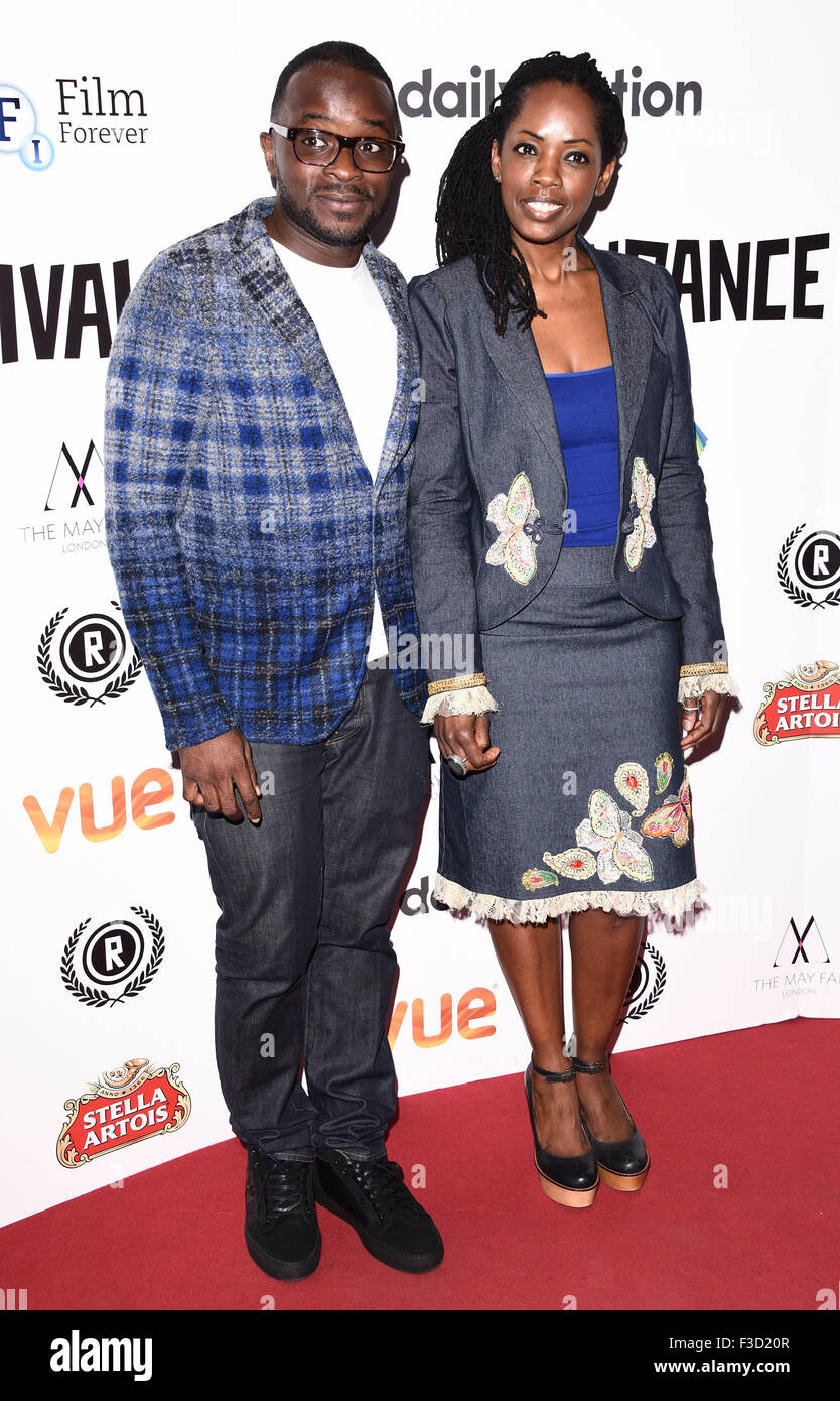 London, UK. Femi Oyeniran and Lorna Brown at Raindance Film Festival ...
