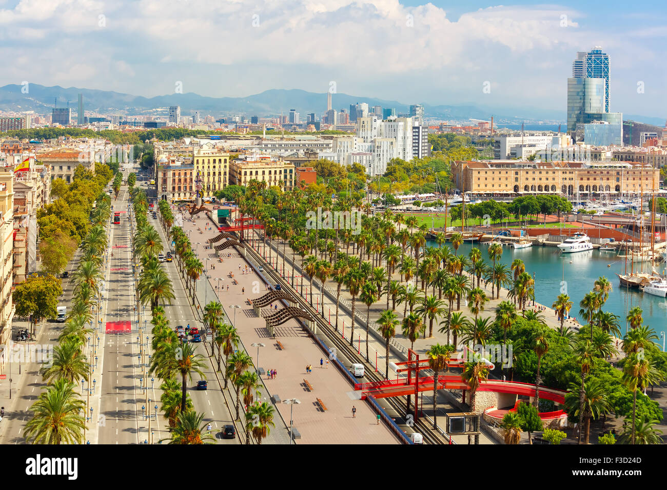 Passeig de Colom in Barcelona, Catalonia, Spain Stock Photo - Alamy