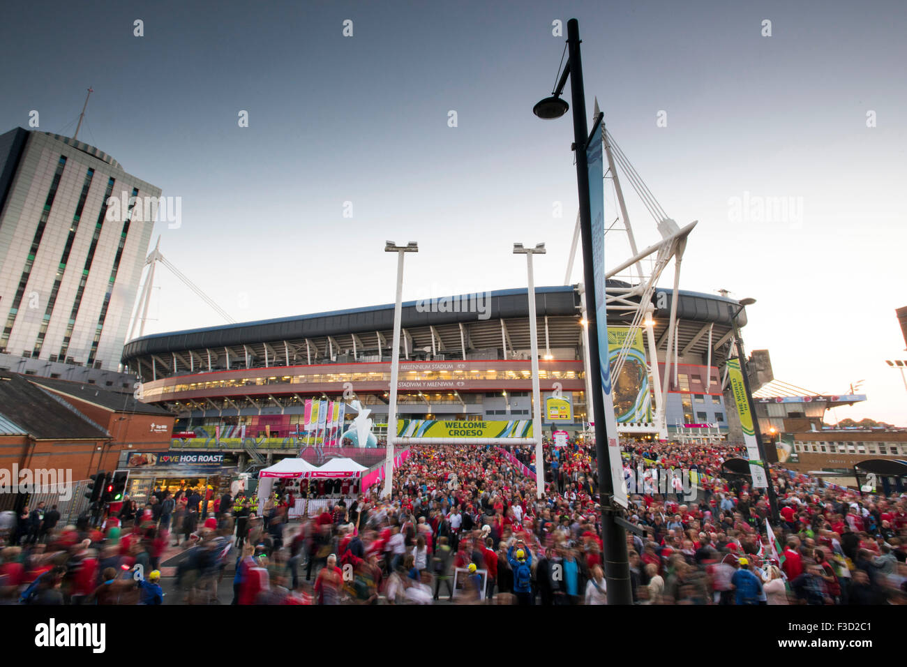 A general view of the Principality Stadium, formerly the Millennium ...