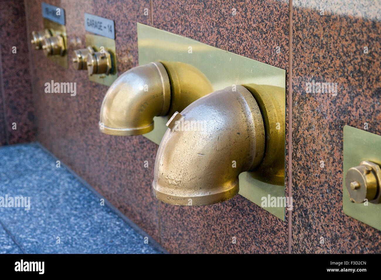 Golden fire hydrant Stock Photo - Alamy
