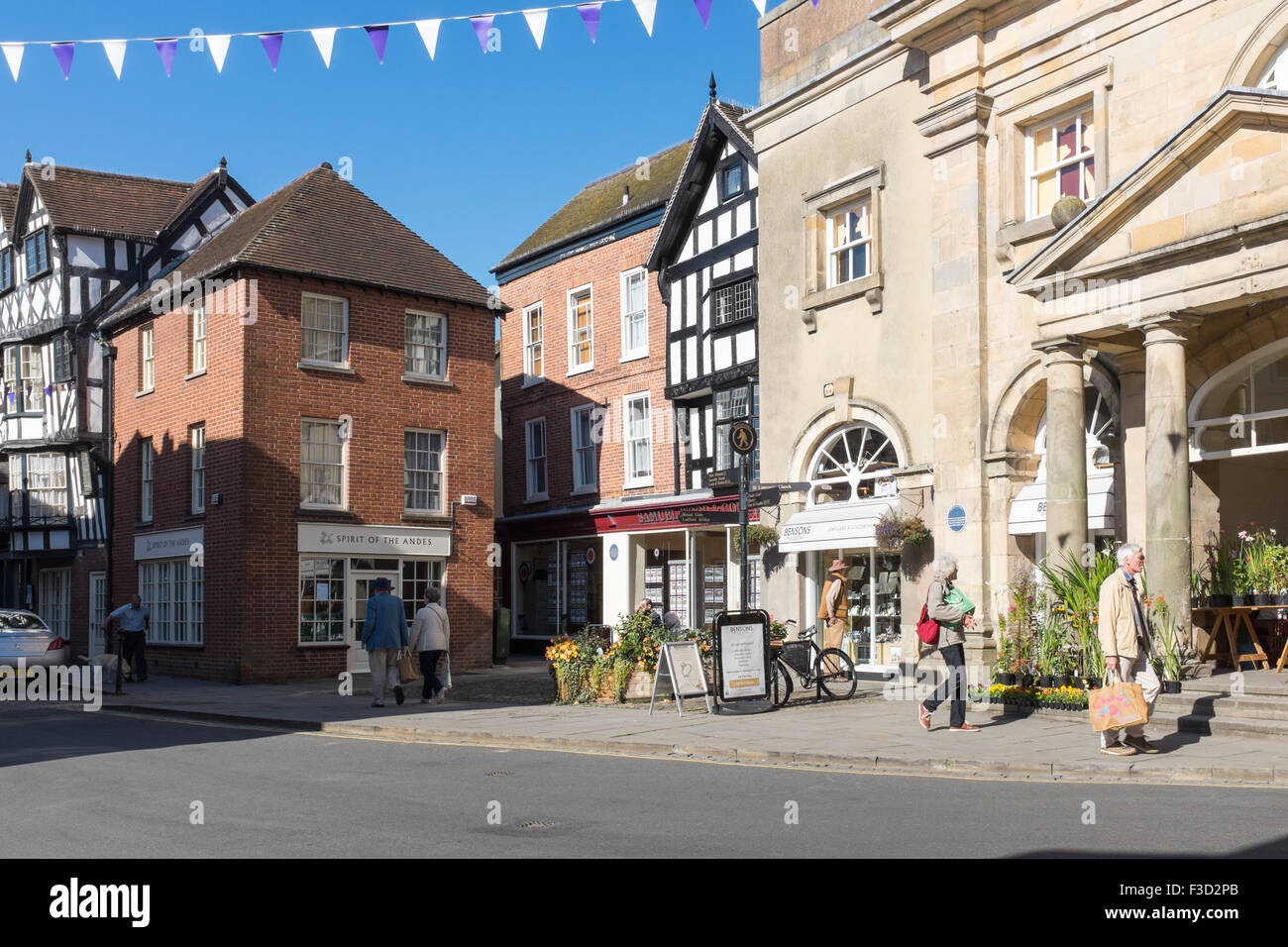 High Street in the centre of Ludlow, Shropshire Stock Photo - Alamy