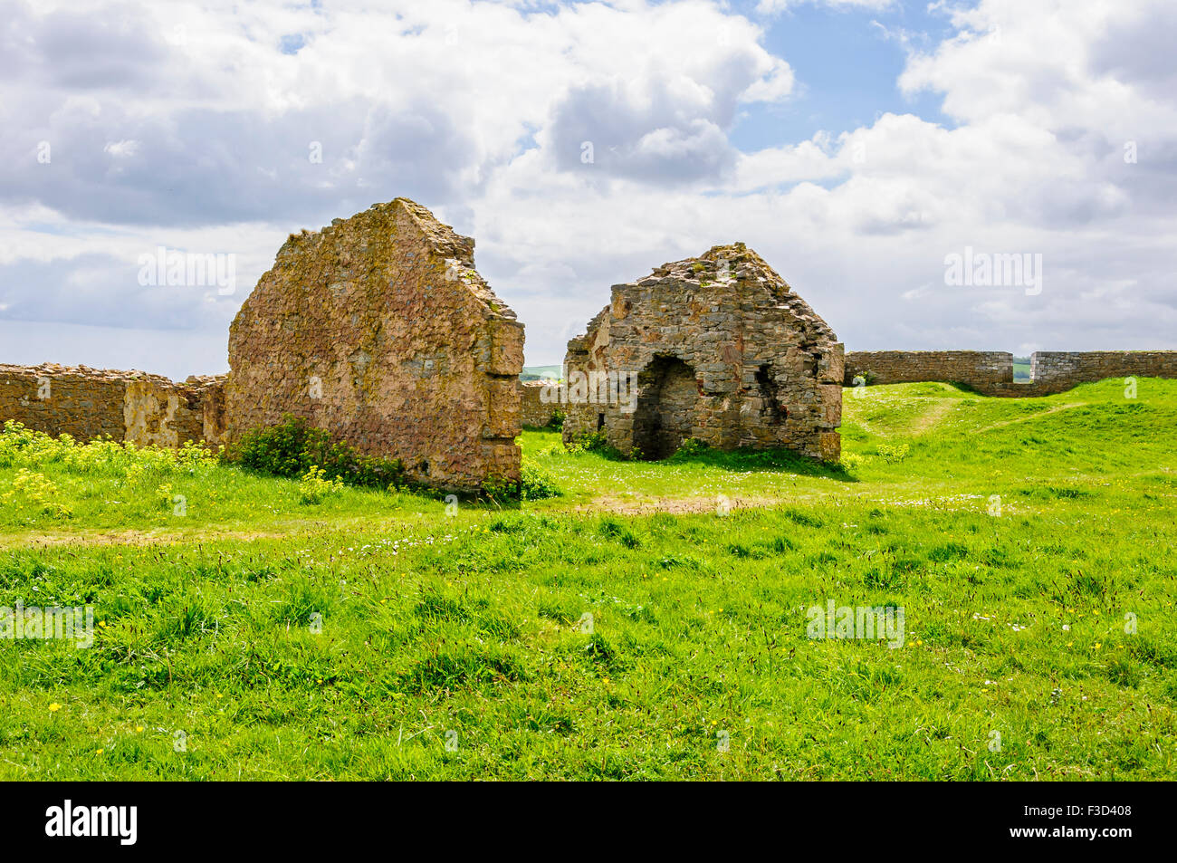 The ruins of extensive fortifications to protect the Torbay naval ...