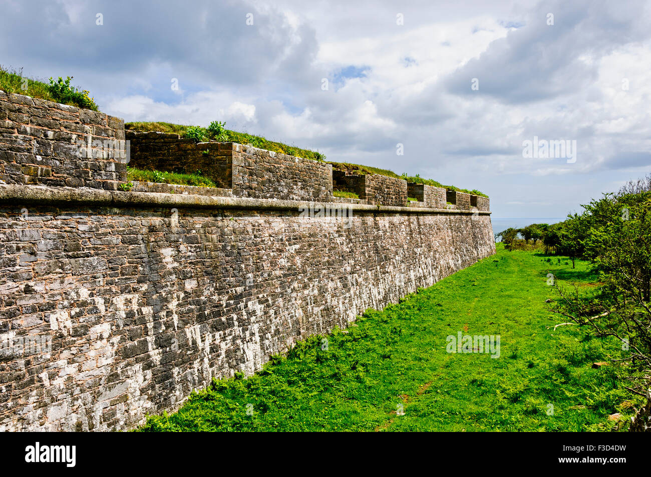 The ruins of extensive fortifications to protect the Torbay naval ...
