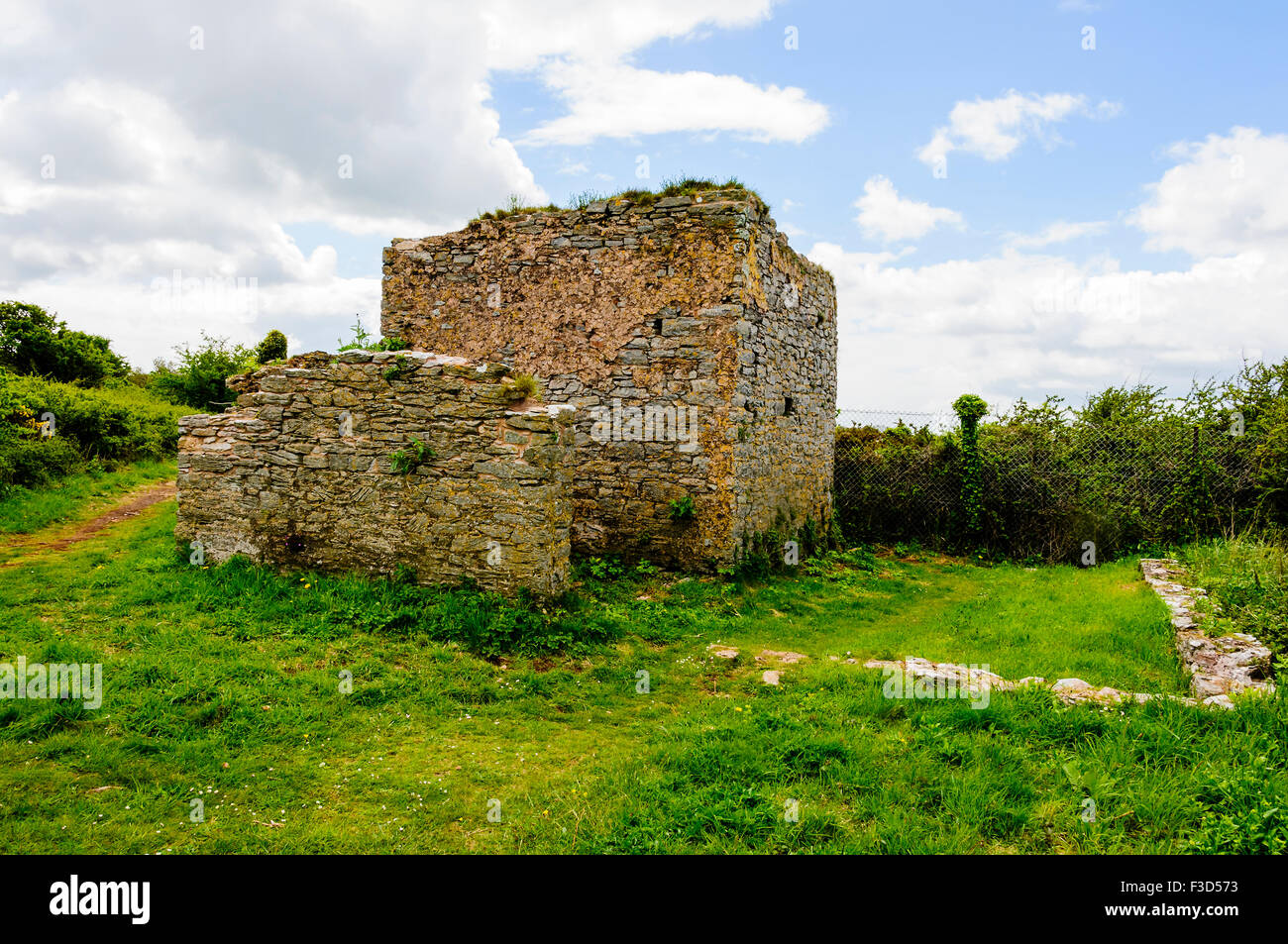 The ruins of extensive fortifications to protect the Torbay naval ...