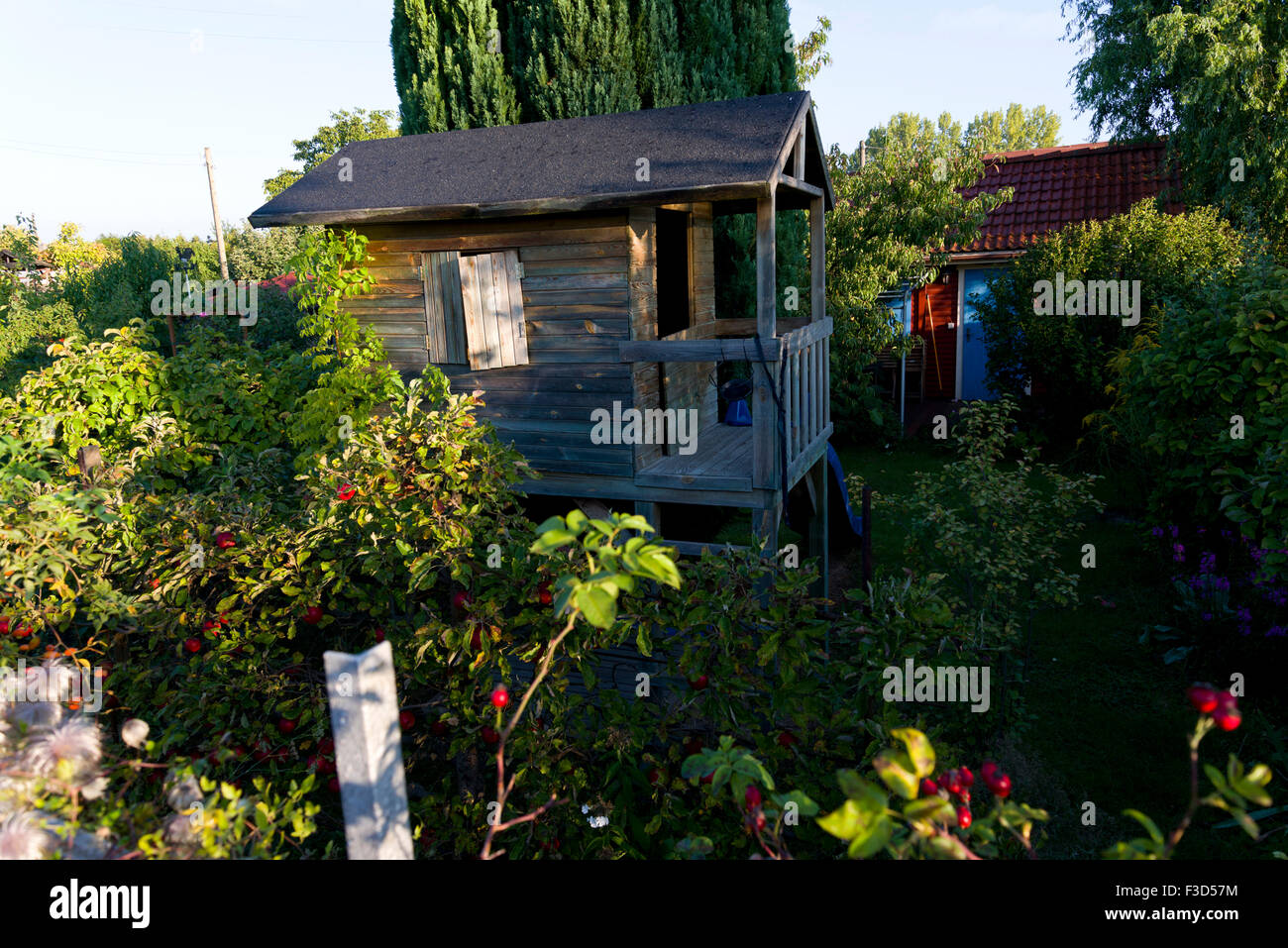 German Allotments or Community gardens Stock Photo - Alamy
