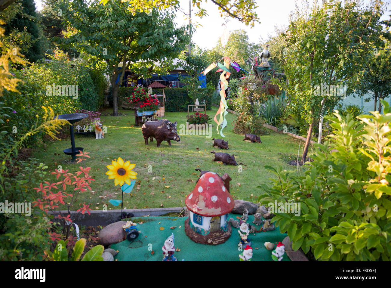 German Allotments or Community gardens Stock Photo - Alamy