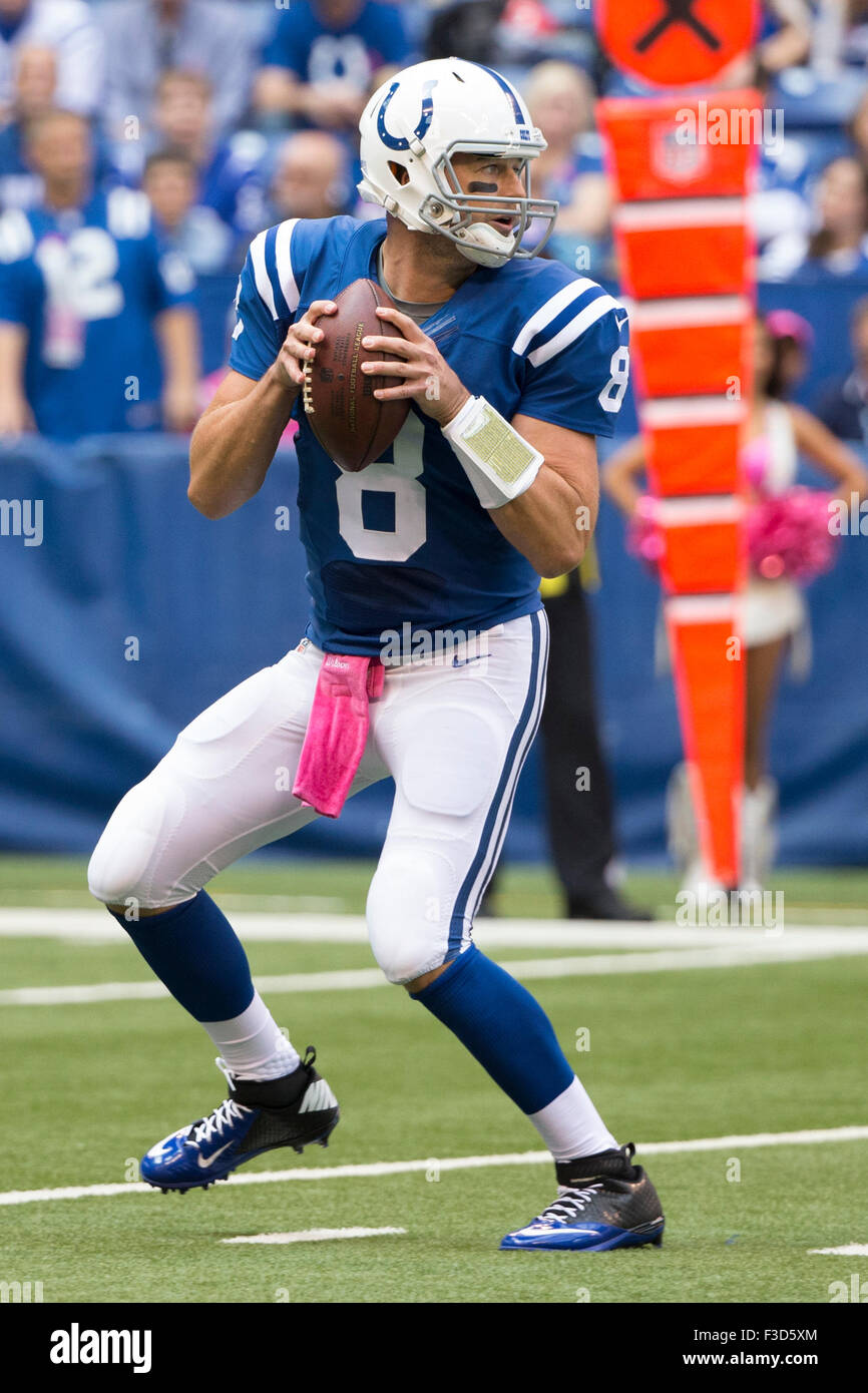 Overtime. 4th Oct, 2015. Indianapolis Colts quarterback Matt Hasselbeck ...