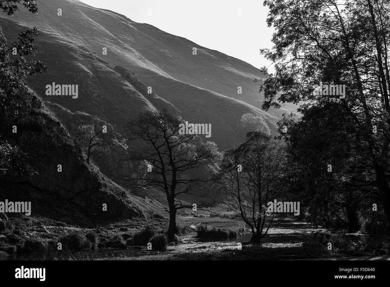 Dovedale national trust Black and White Stock Photos & Images - Alamy