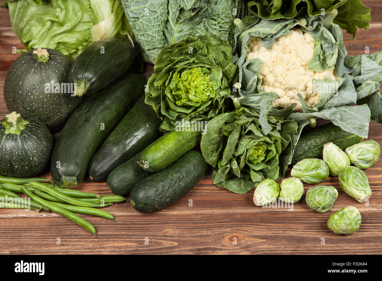 Assortment of green vegetables Stock Photo - Alamy