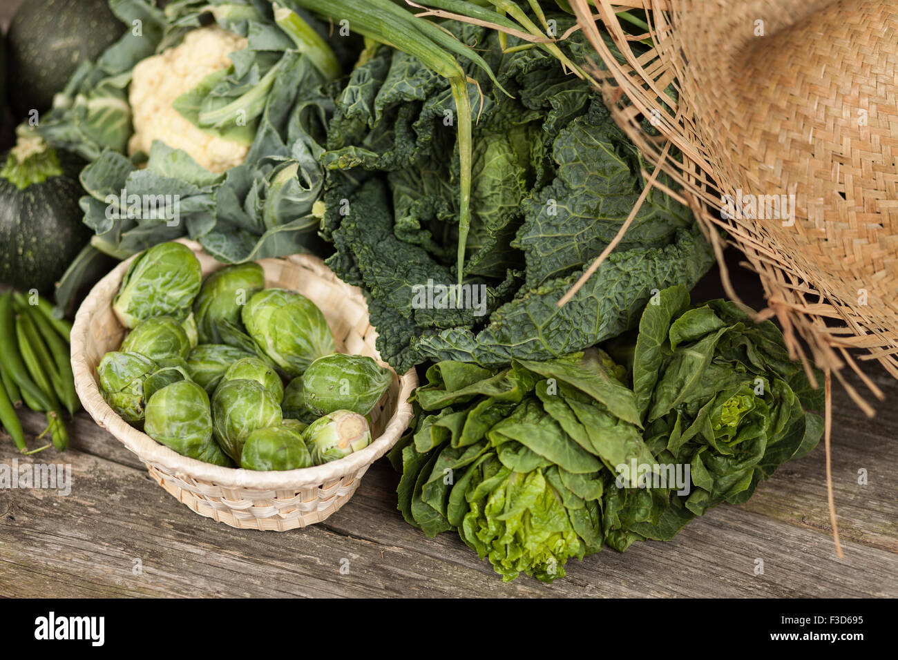 Assortment of green vegetables Stock Photo - Alamy