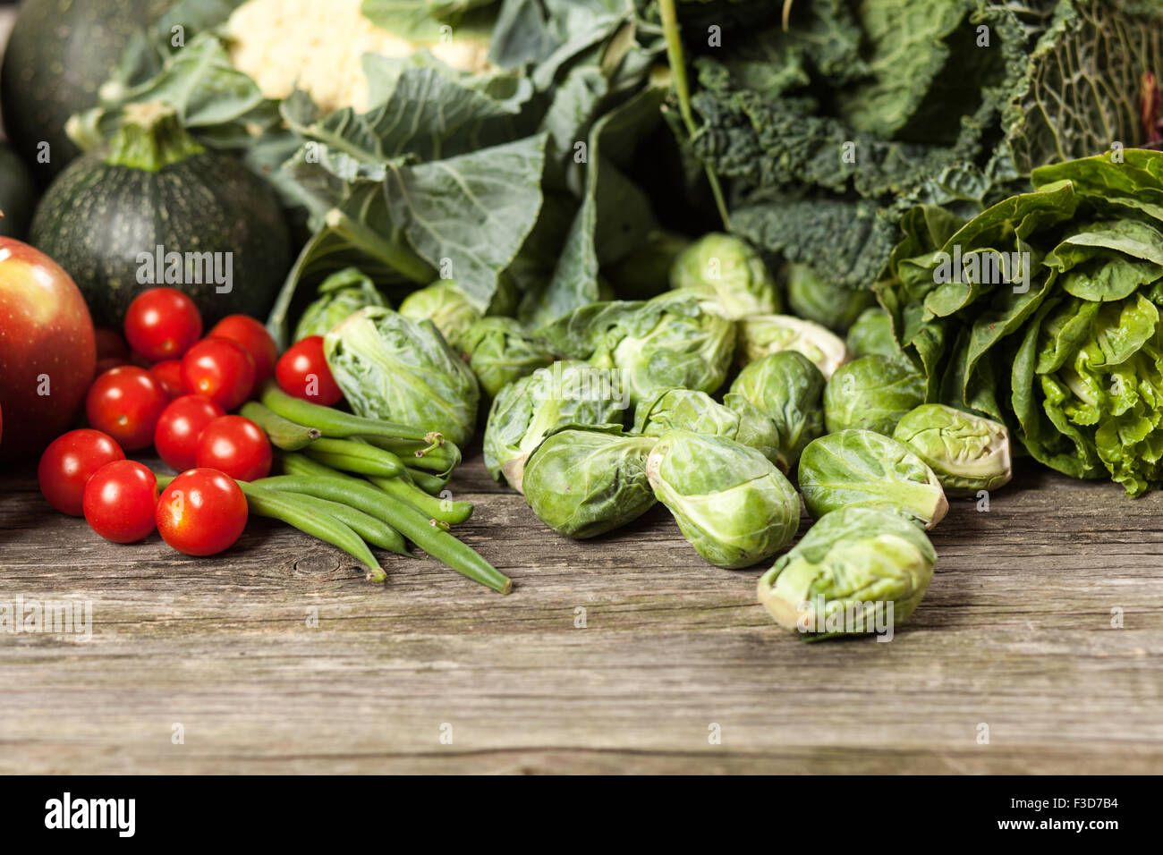 Assortment of green vegetables Stock Photo - Alamy