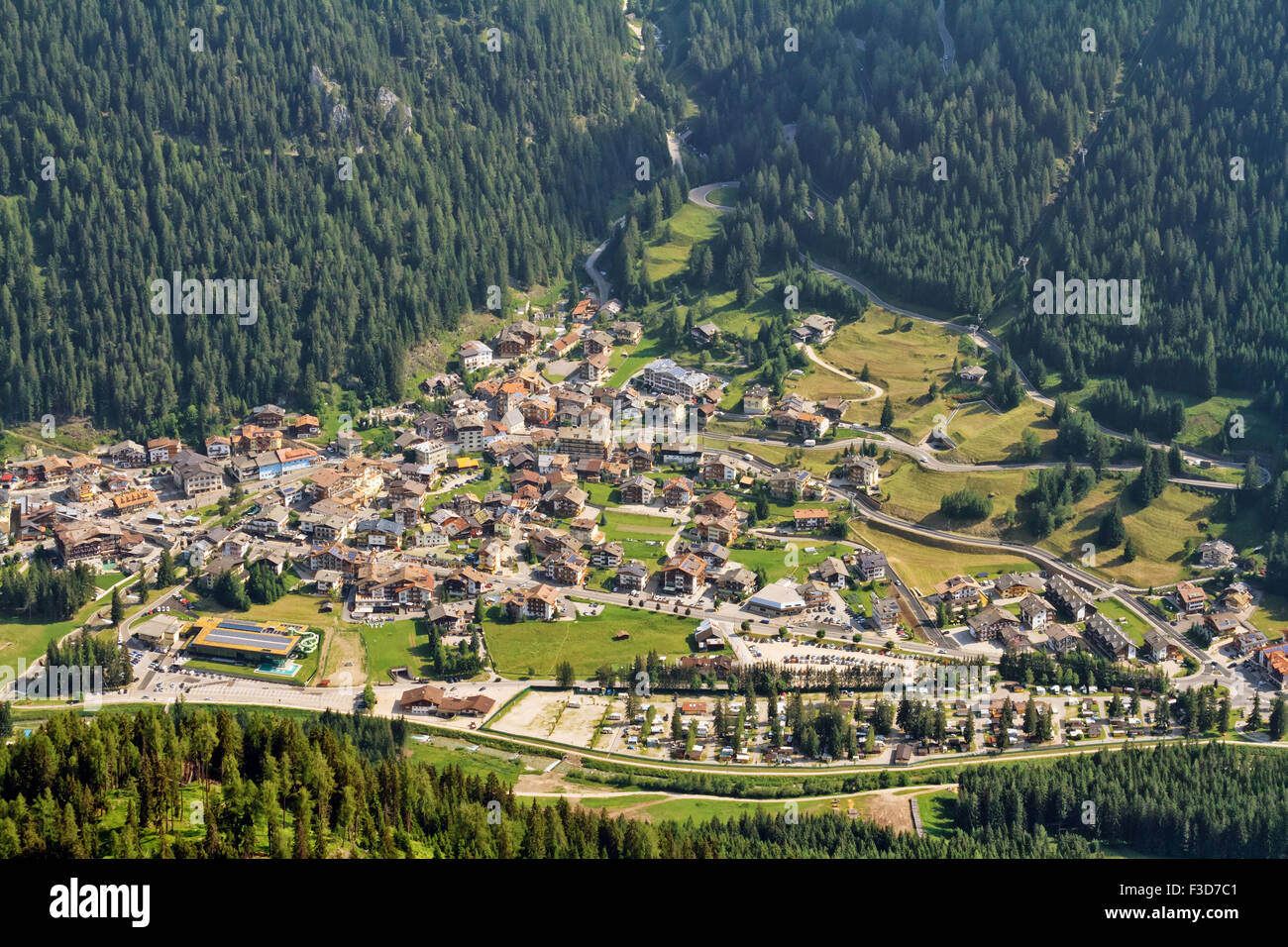 Canazei Village in Fassa valley, Trentino, Italy Stock Photo - Alamy