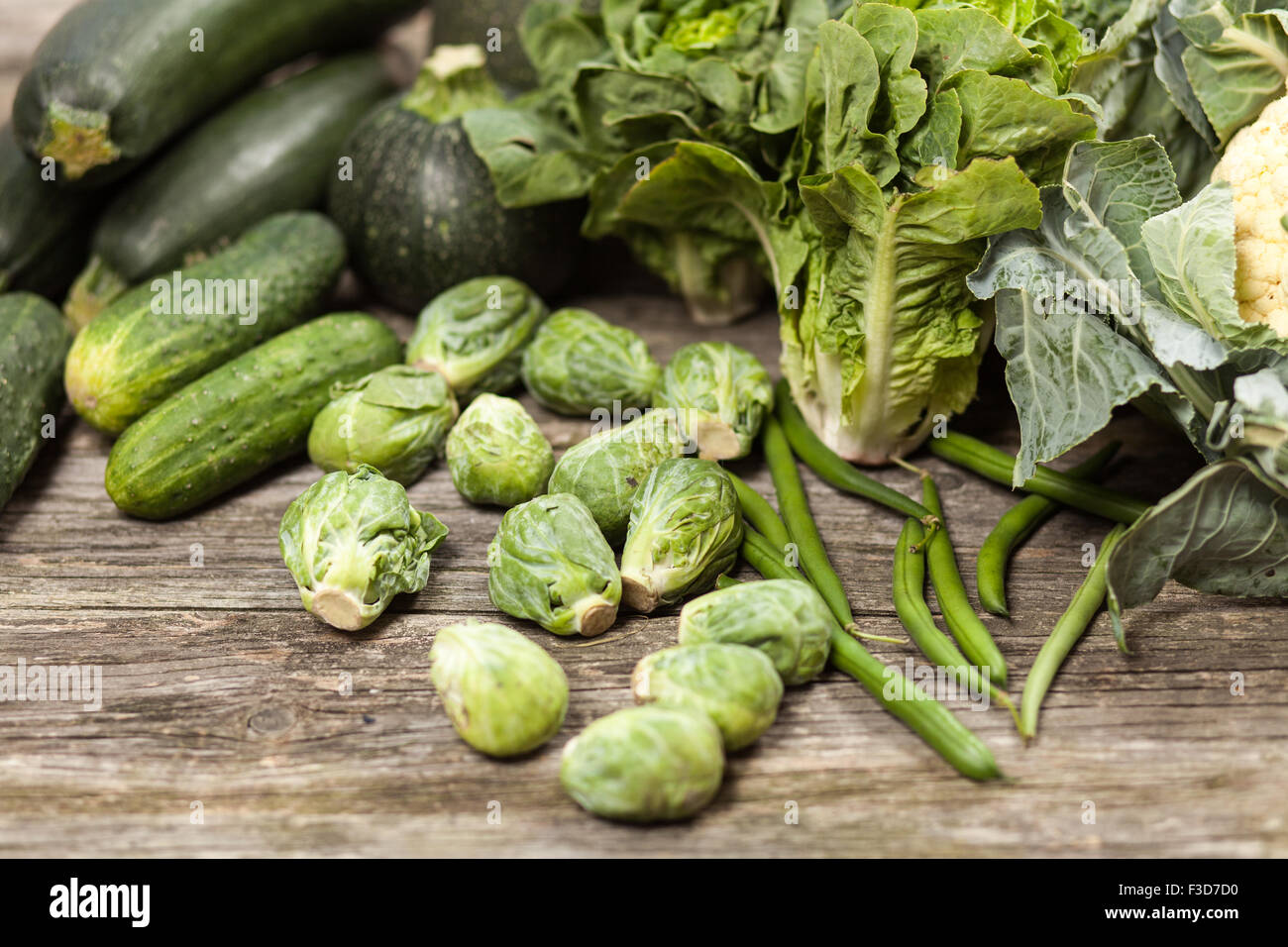 Assortment of green vegetables Stock Photo - Alamy