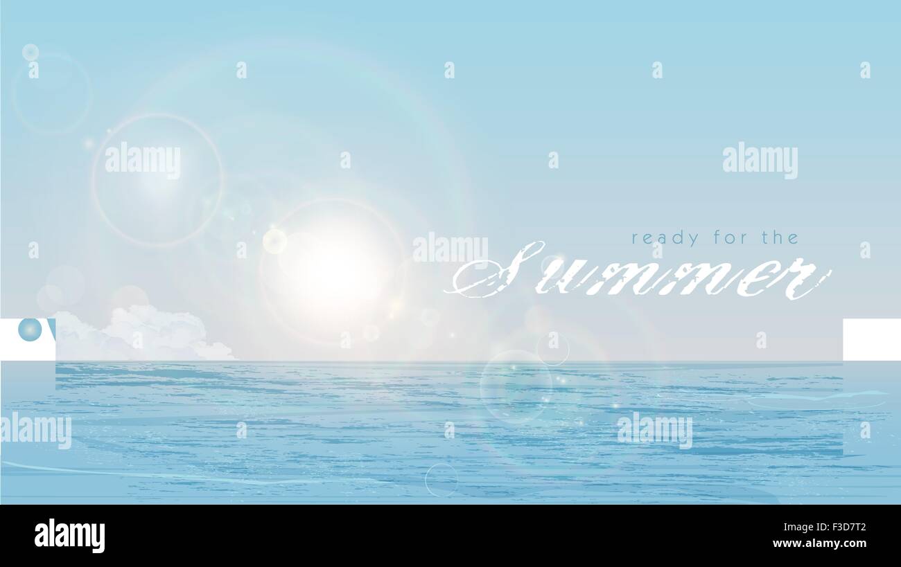 This image is a vector file representing a summer composition Stock ...