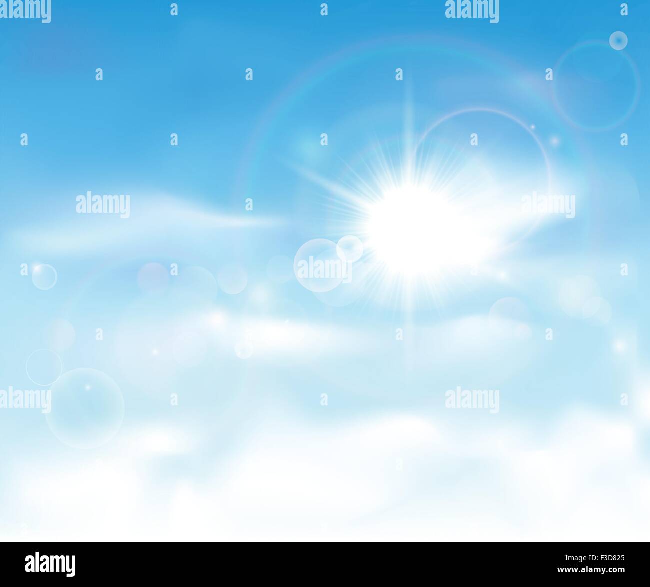 Blur sky rays light Stock Vector Images - Alamy
