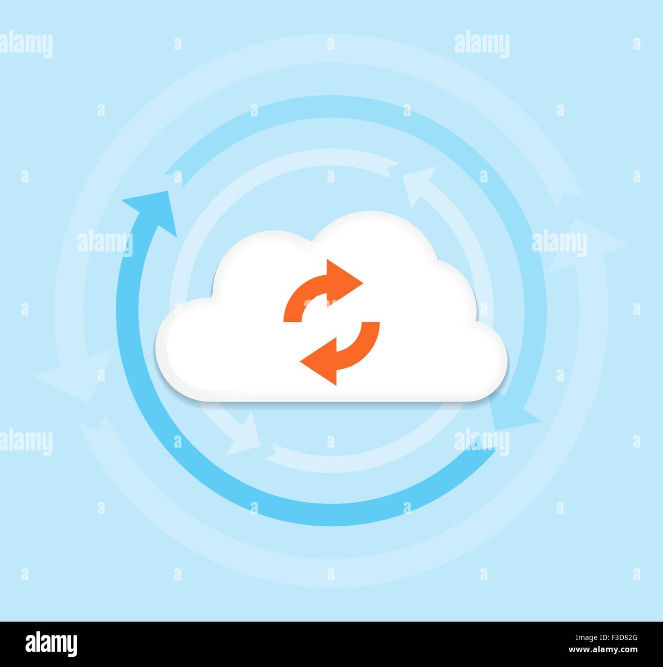 This image is a vector file representing a internet cloud computing ...