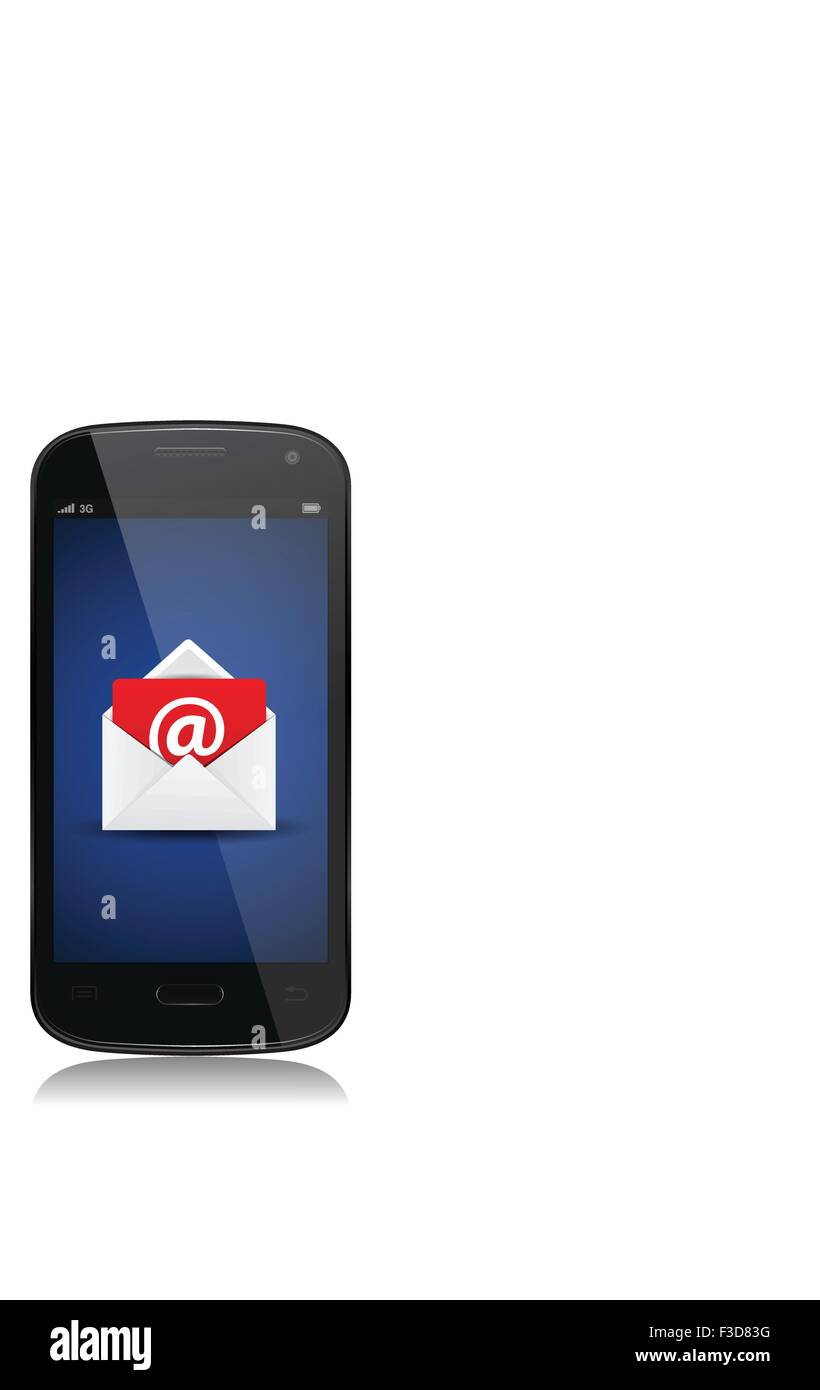 This image is a vector file representing a email contact envelope on a ...