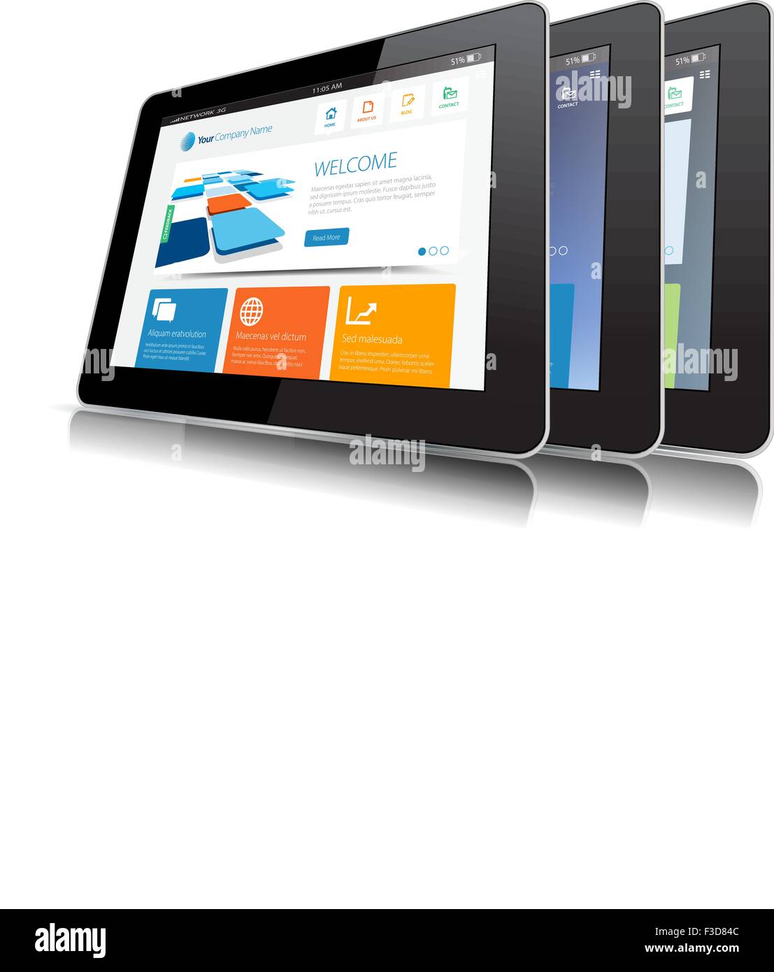 This image represents a Internet Tablet vector Stock Vector Image & Art ...