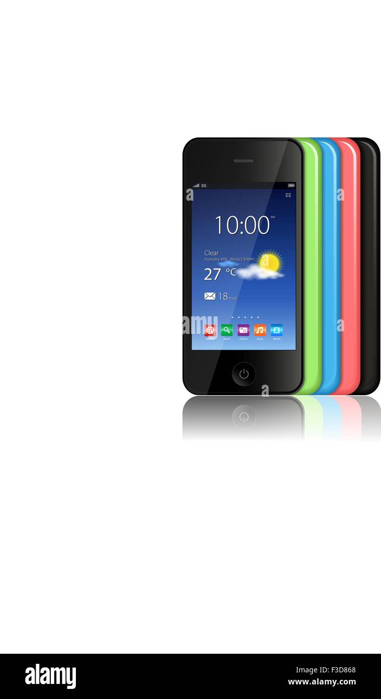 Smartphone, Vector, App, Telephony, Phone, Cell Stock Vector Image ...