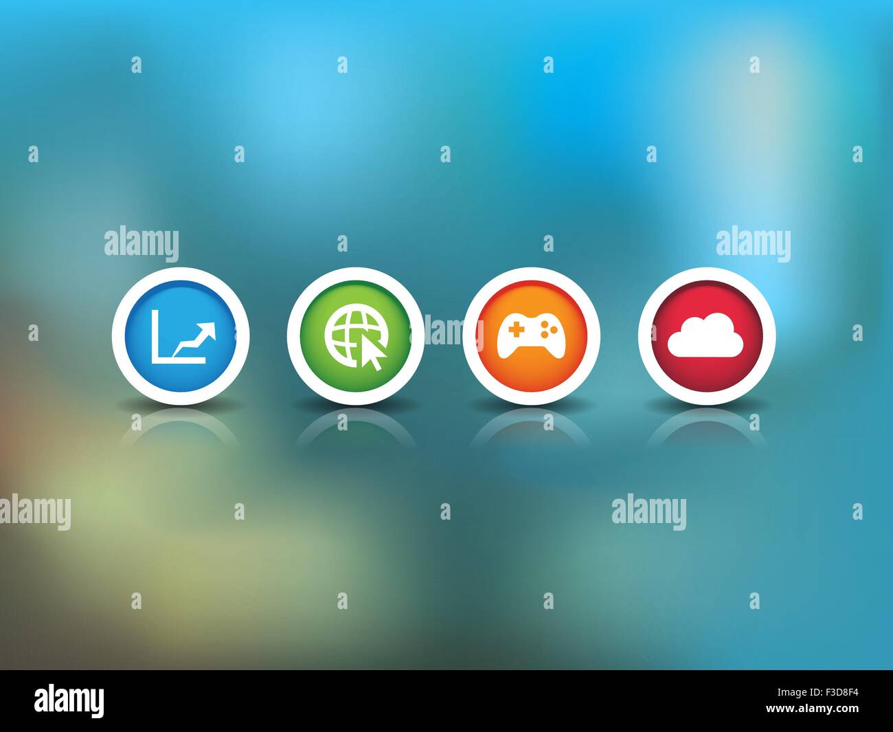 Icon, Button, Vector, Background, App, Cloud Stock Vector Image & Art ...