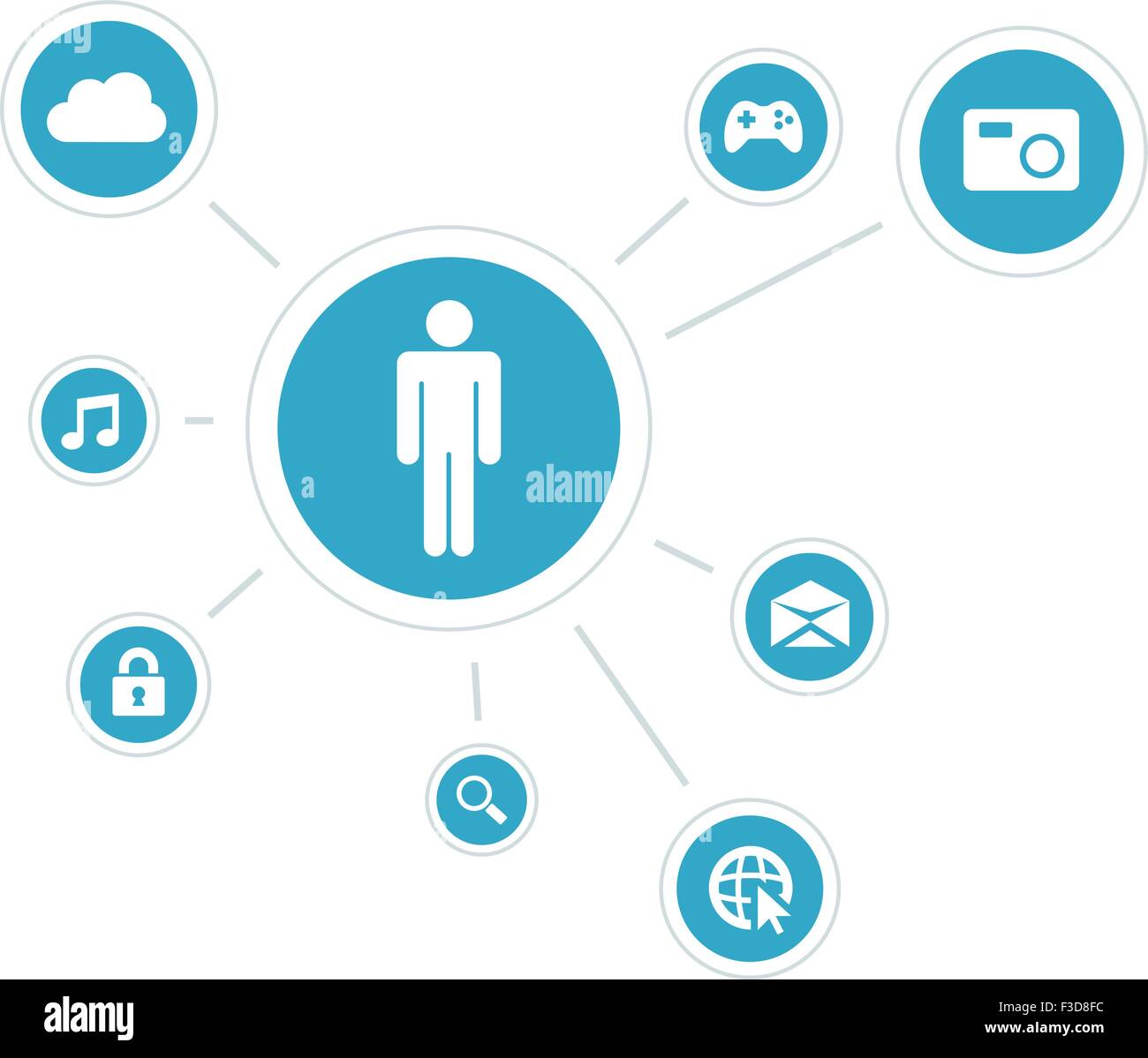 Vector, Internet, Web, Network, Connection, Icon Stock Vector Image ...