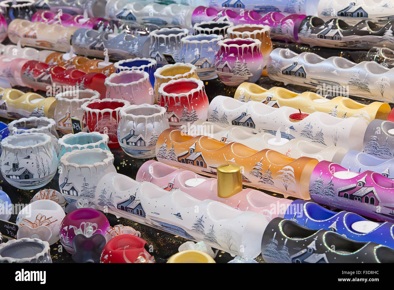 Colorful Christmas market in Strasbourg, Alsace, France Stock Photo - Alamy