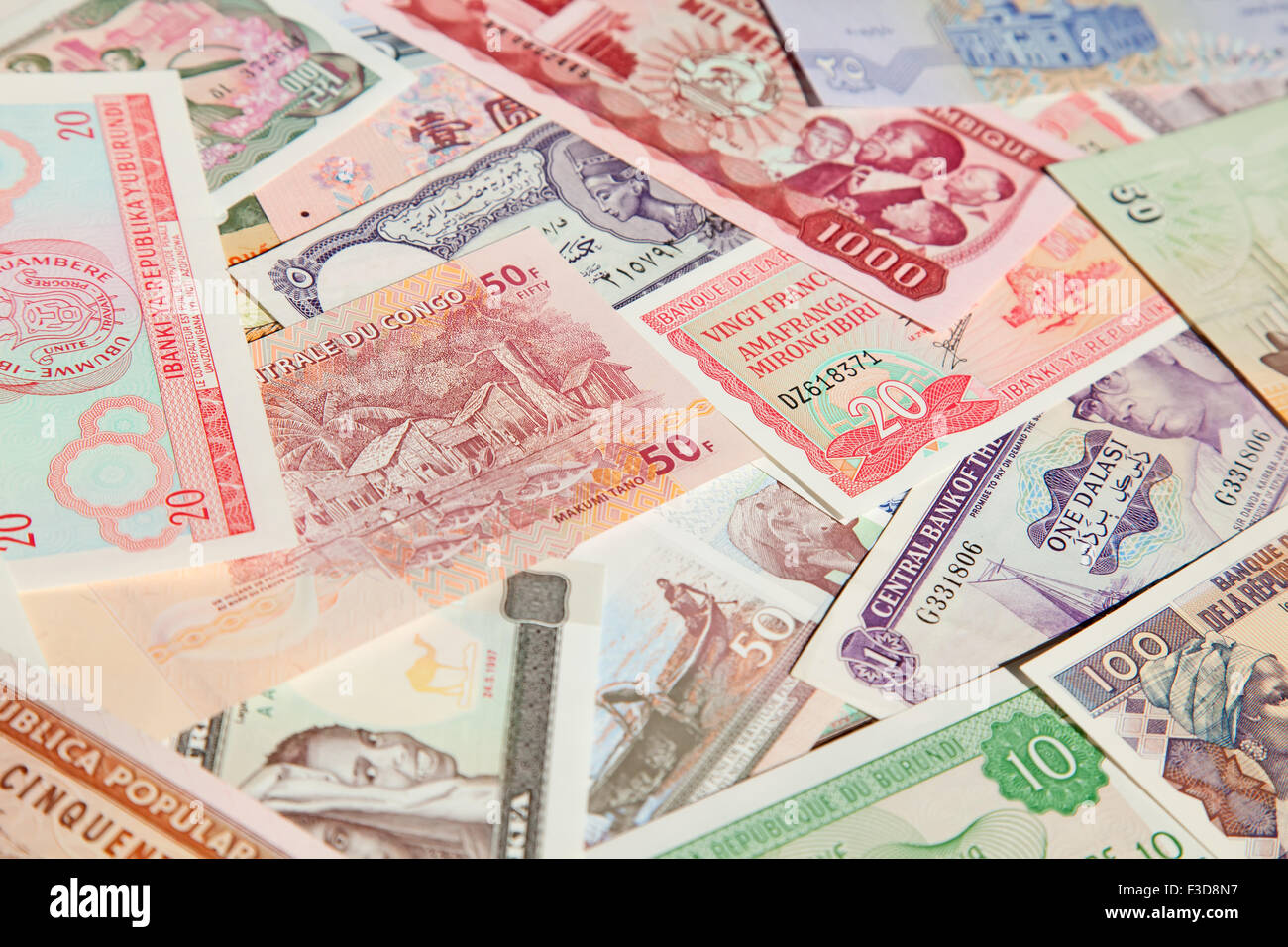 Variety of the African banknotes Stock Photo - Alamy
