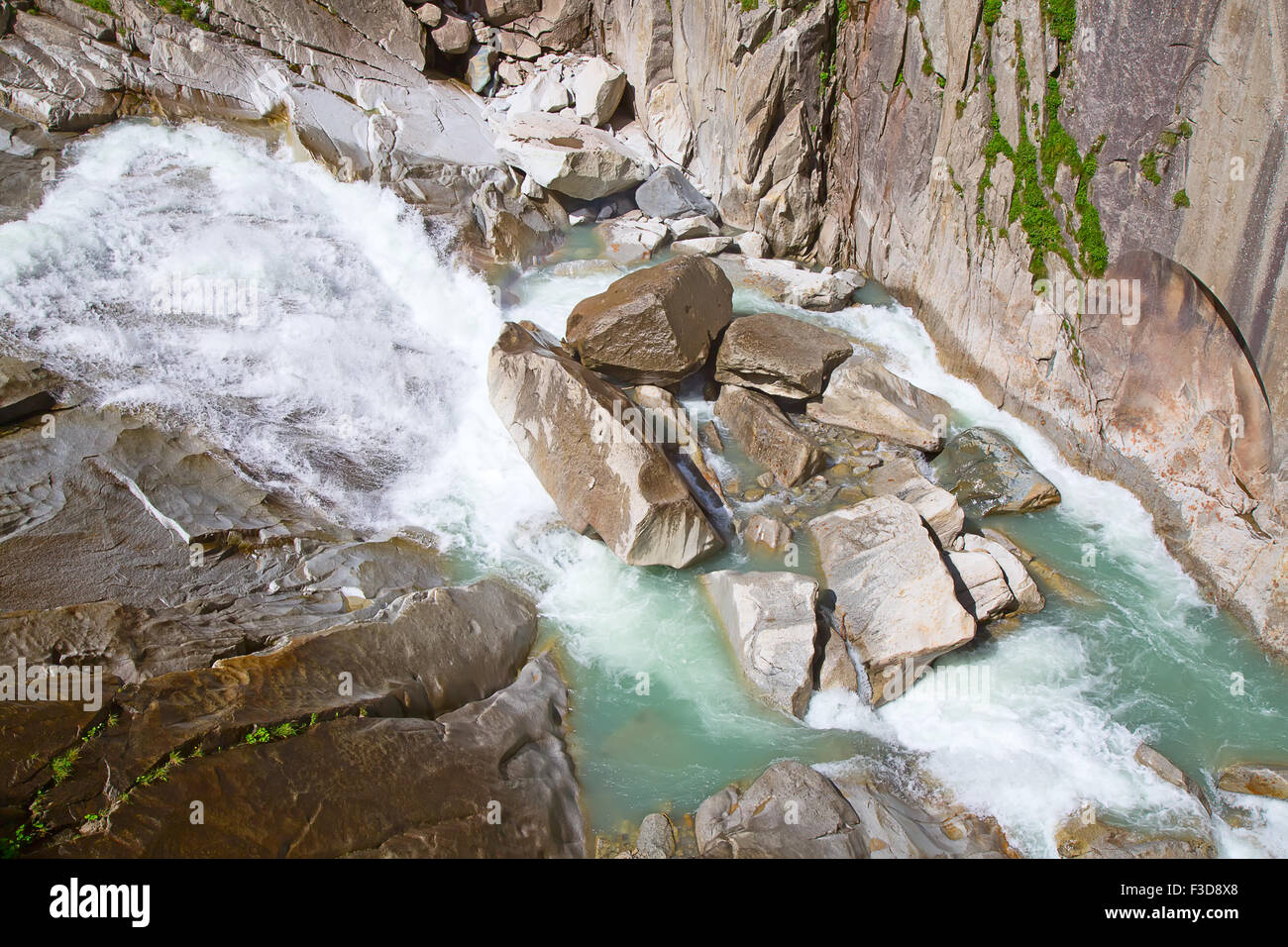 Reuss river in the swiss alps Stock Photo - Alamy