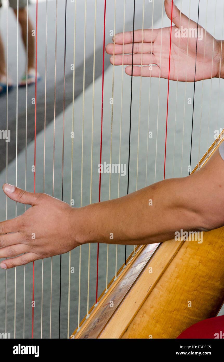 Harp hands hi-res stock photography and images - Alamy