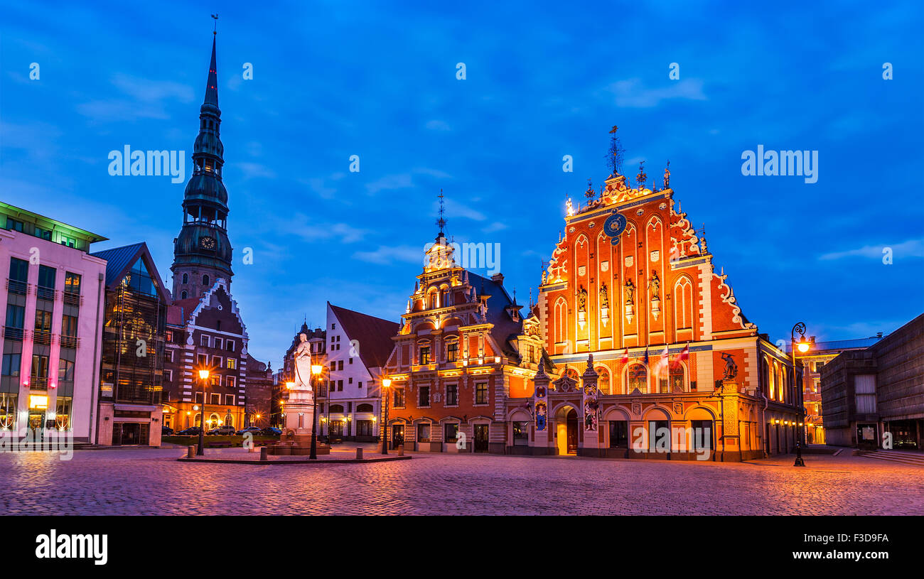 Riga town hall square hi-res stock photography and images - Alamy
