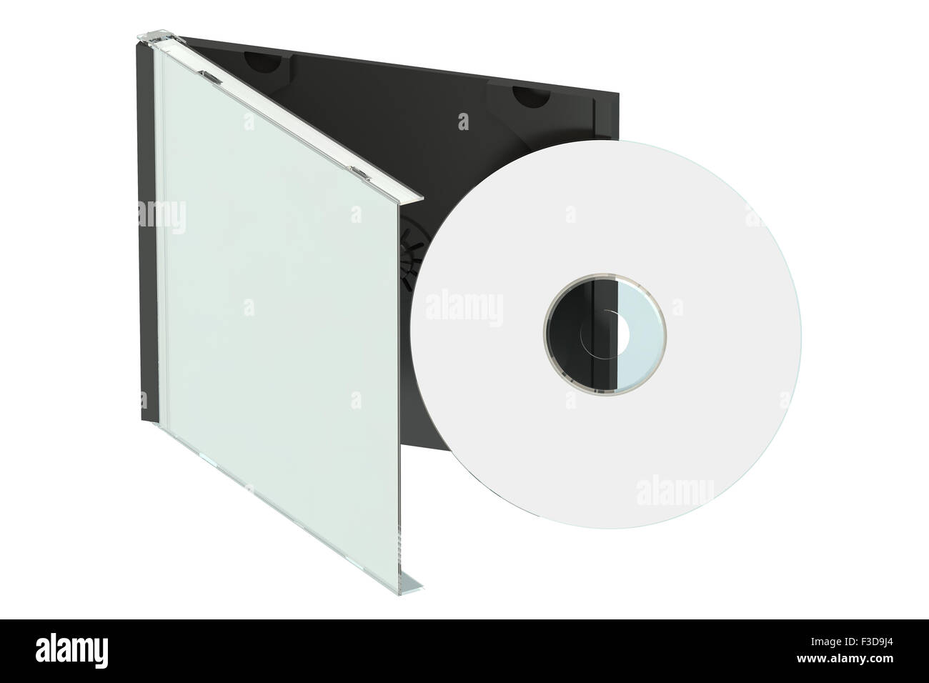 CD or DVD disk in case isolated on white background Stock Photo - Alamy
