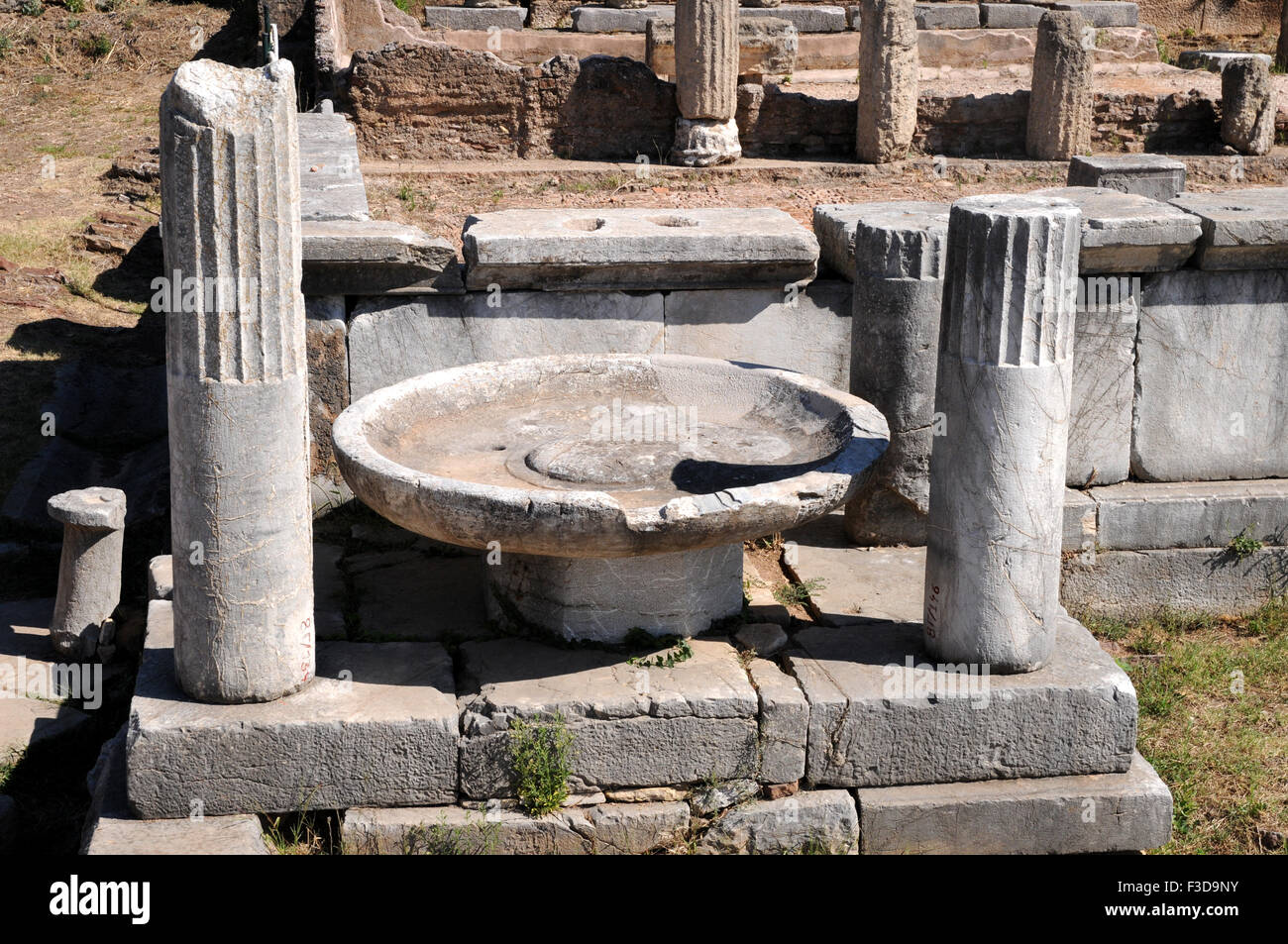 Ruins at Ancient Messene (Messeni) near Kalamata in the Greek ...