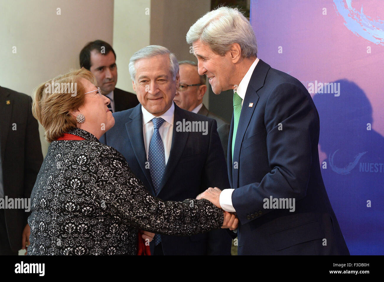 Vina Del Mar, Chile. 5th Oct, 2015. Chile's President Michelle Bachelet ...