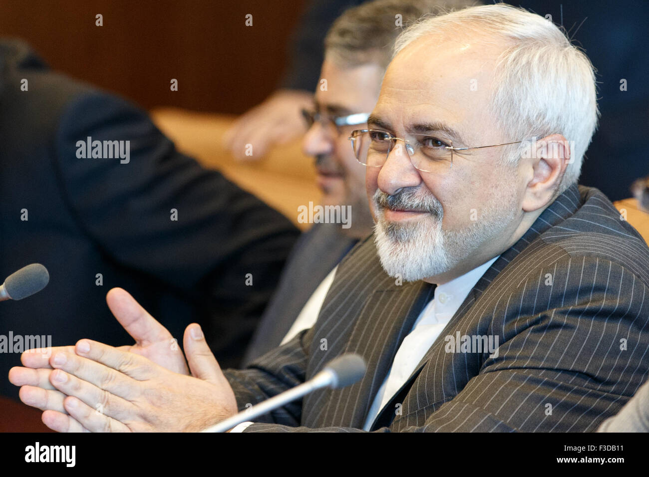 New York, USA. 5th Oct, 2015. Iranian Foreign Minister Mohammad Javad ...