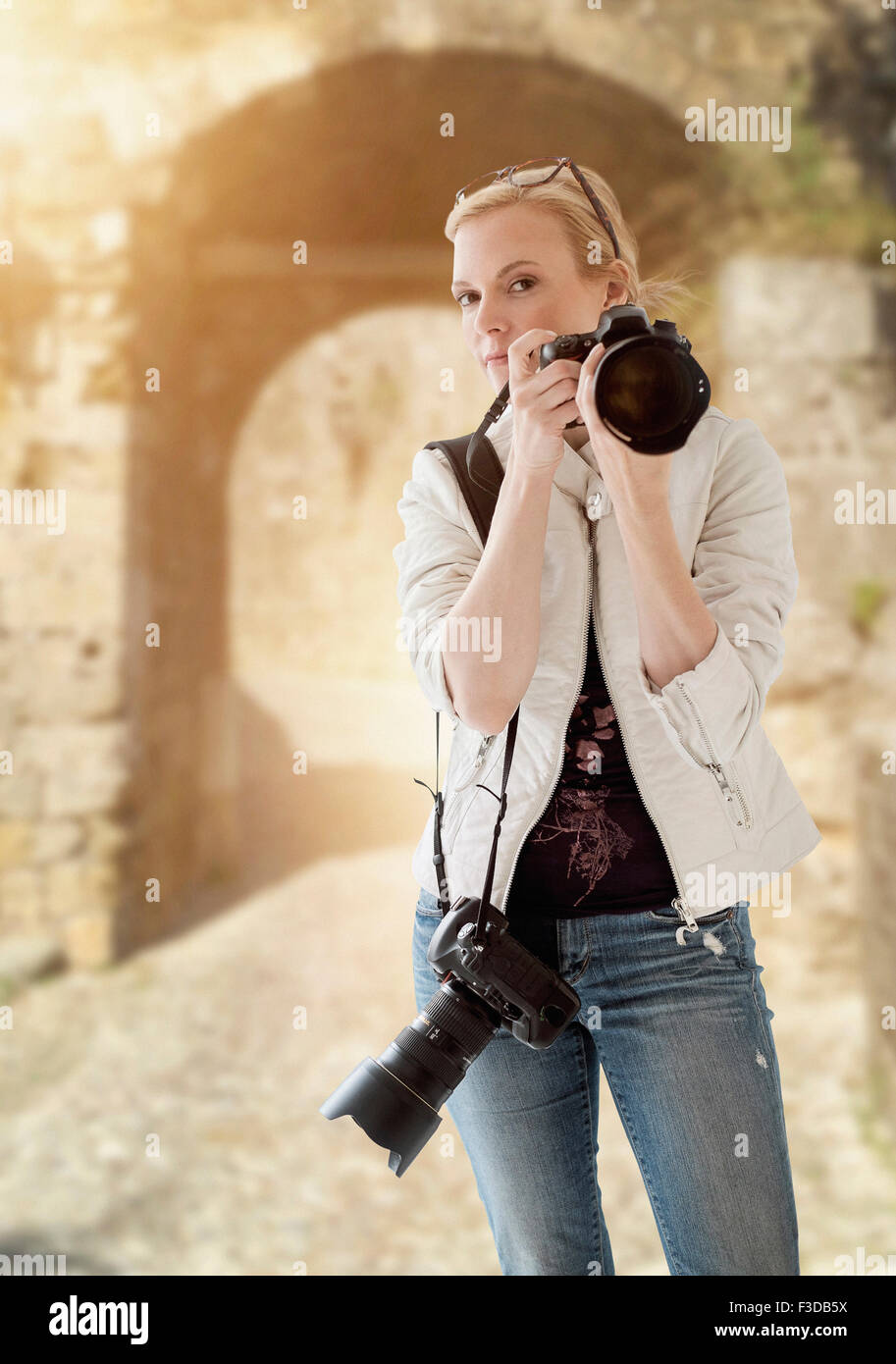 Professional female photographer hi-res stock photography and images ...