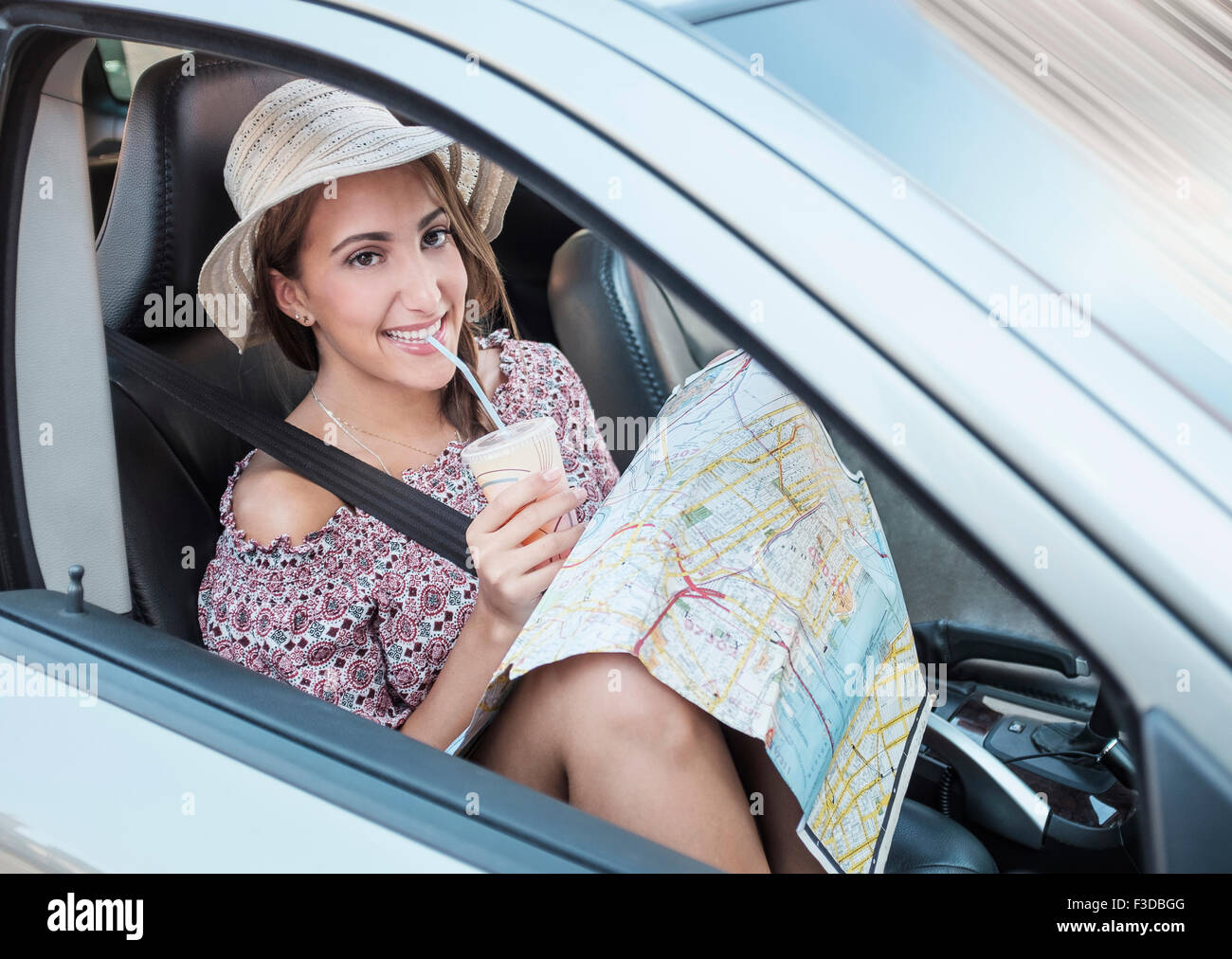 Map of car hi-res stock photography and images - Alamy