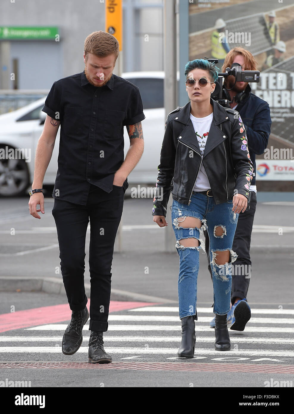 Ashley Nicolette Frangipane aka Halsey, arrives at Heathrow Airport ...