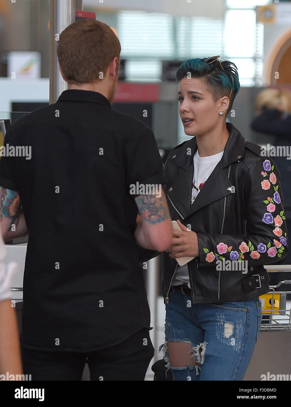Ashley Nicolette Frangipane aka Halsey, arrives at Heathrow Airport ...
