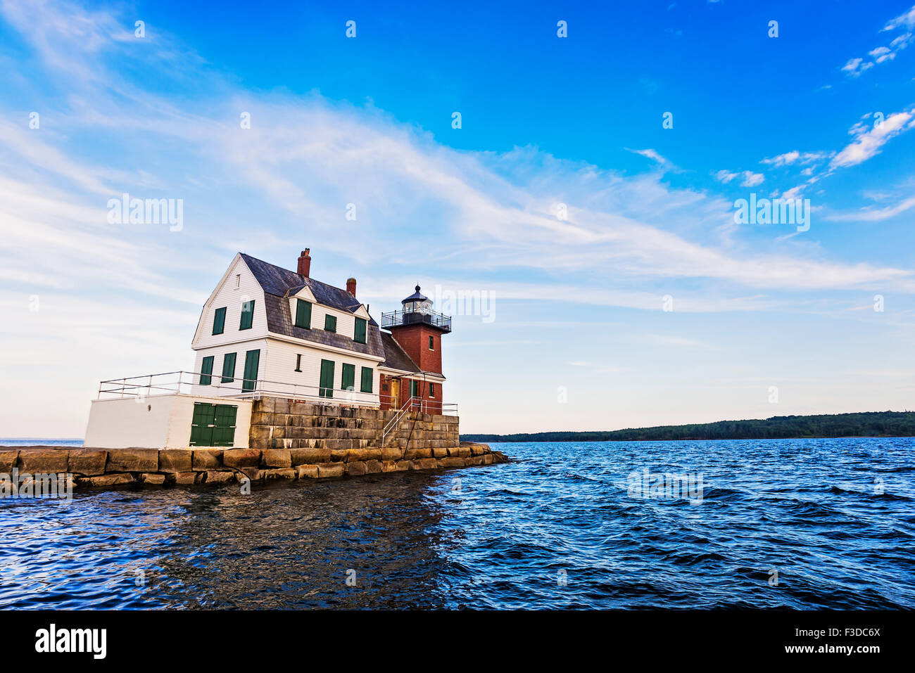 Rockland Breakwater Lighthouse Stock Photo - Alamy