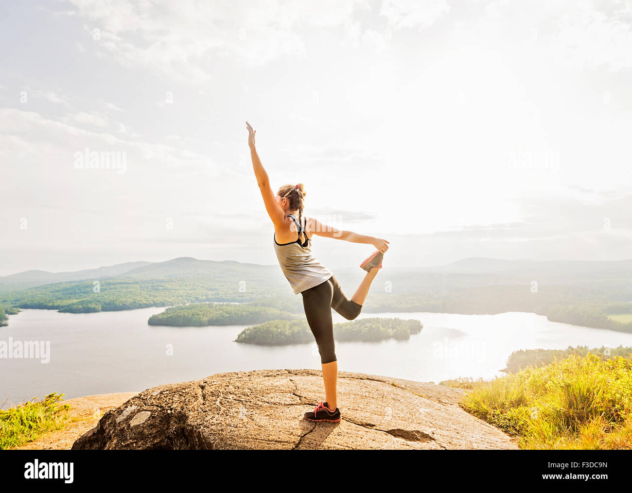 Woman exercising hi-res stock photography and images - Alamy