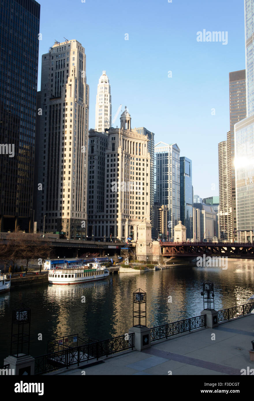 Waterfront cityscape at sunlight Stock Photo - Alamy