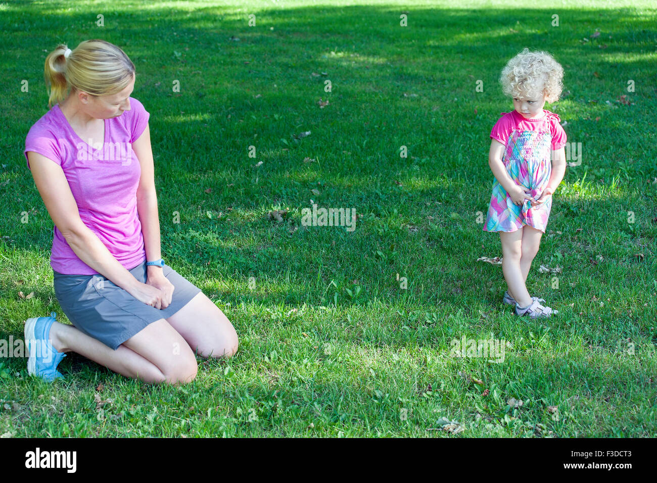 Child mother copying hi-res stock photography and images - Alamy