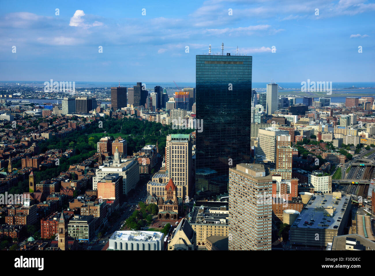 Elevated view of downtown city Stock Photo - Alamy