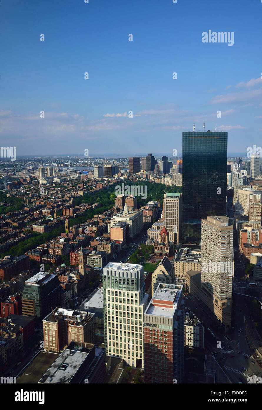 Elevated view of downtown city Stock Photo - Alamy