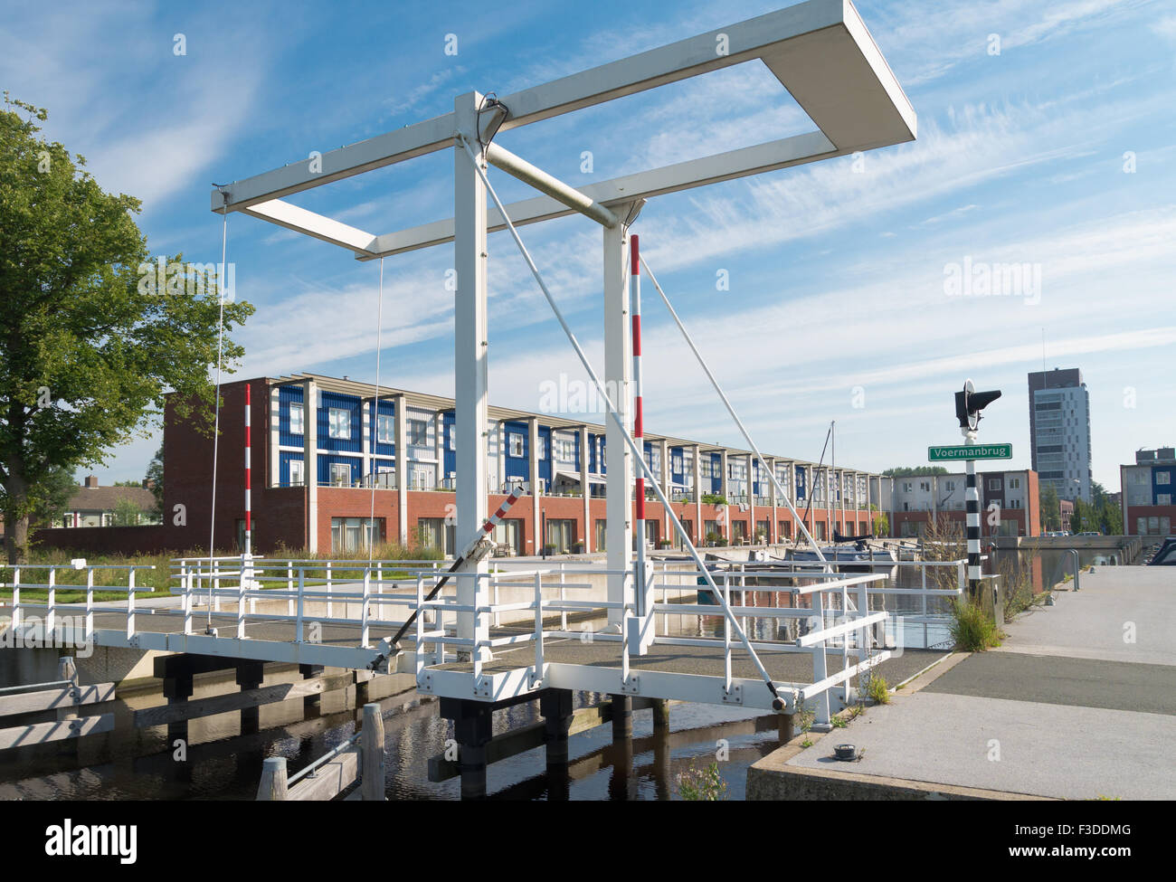 Bridge canal holland netherlands dutch white hi-res stock photography ...