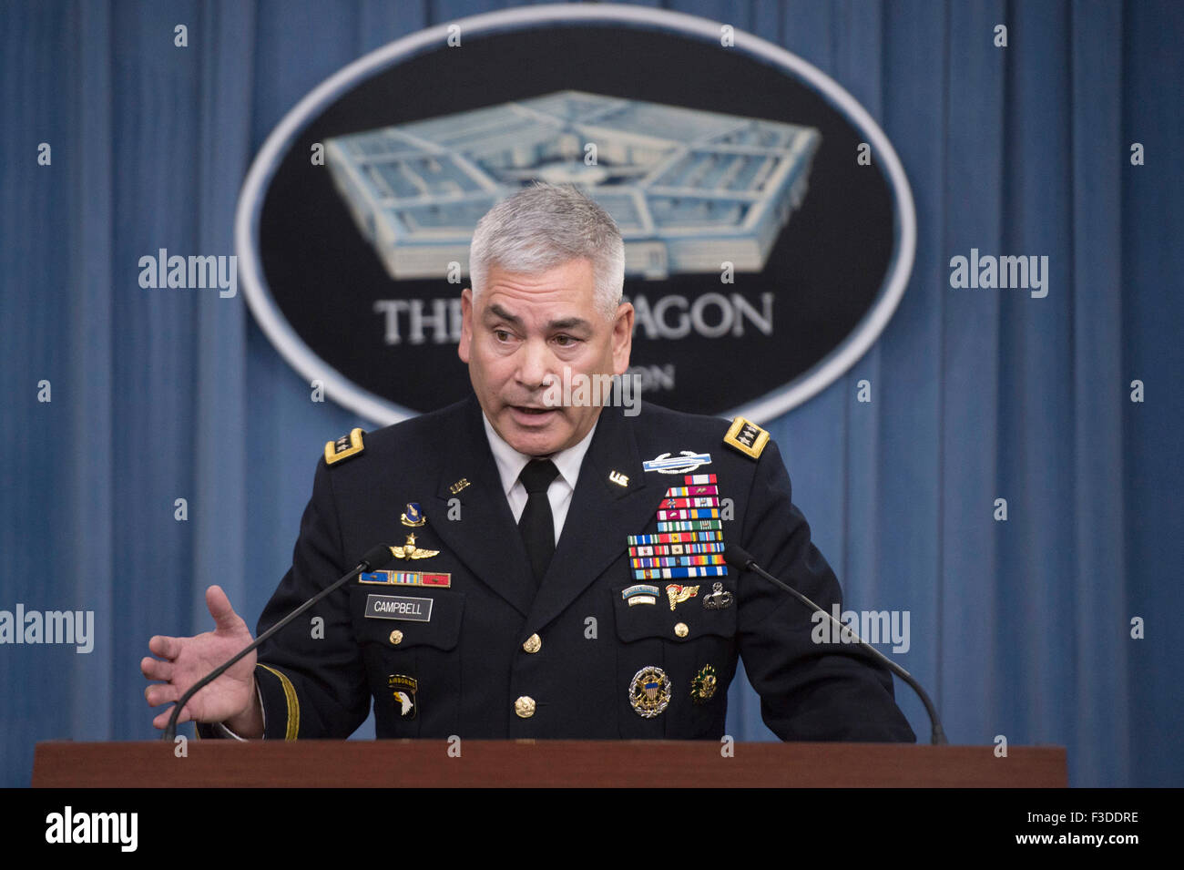 Arlington, Virginia, USA. 5th October, 2015. U.S. Army Gen. John F ...